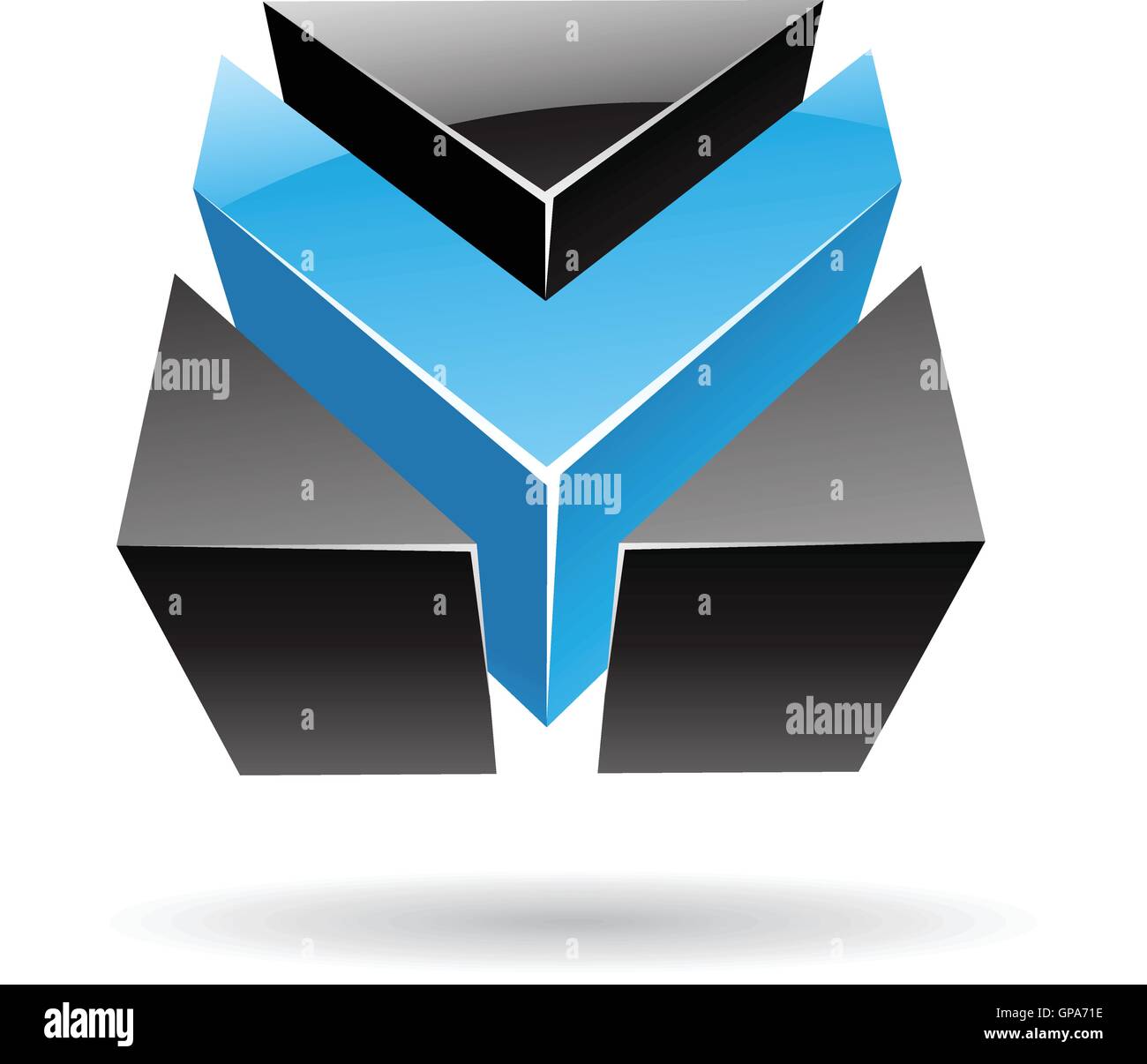 3d colorful cubic logo icon and design element Stock Vector Image & Art ...