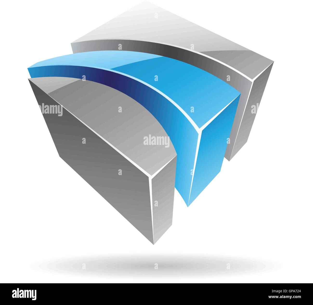 3d colorful cubic logo icon and design element Stock Vector Image & Art ...