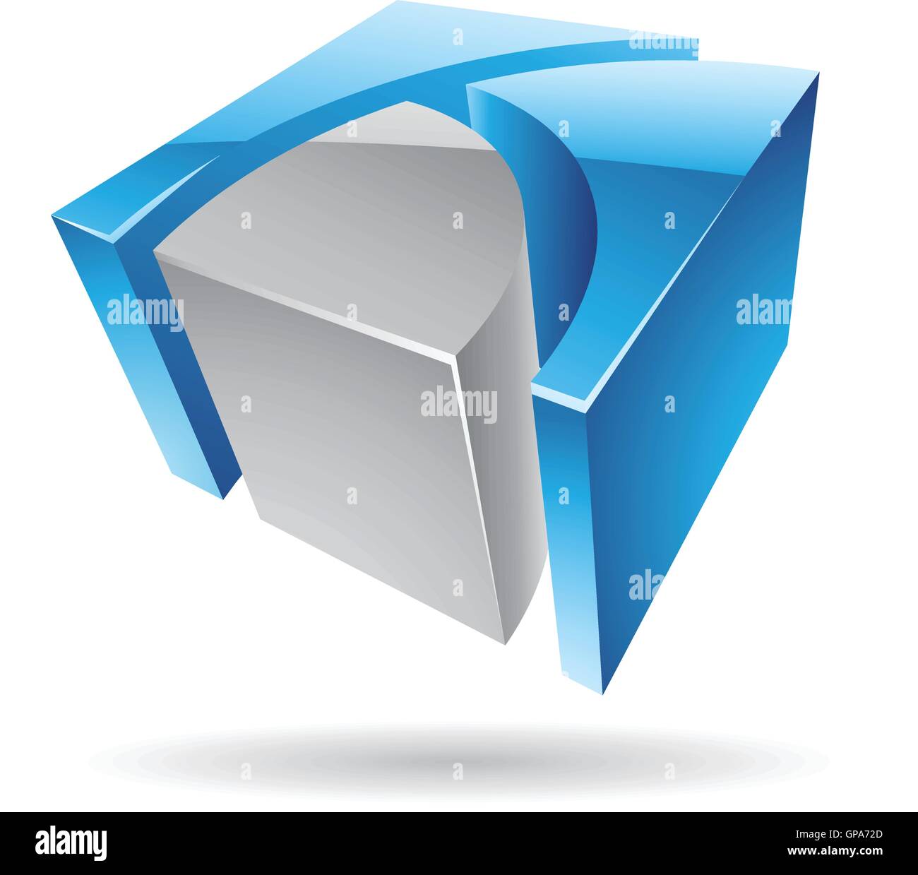 3d colorful cubic logo icon and design element Stock Vector Image & Art ...