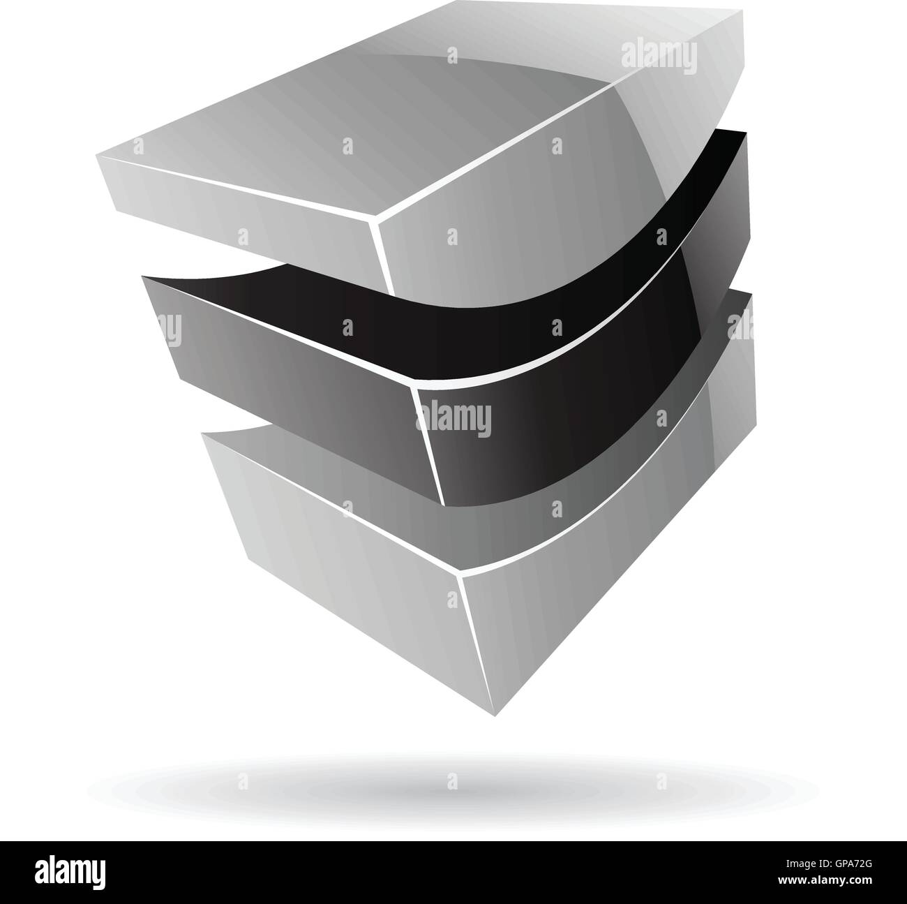 3d colorful cubic logo icon and design element Stock Vector Image & Art ...