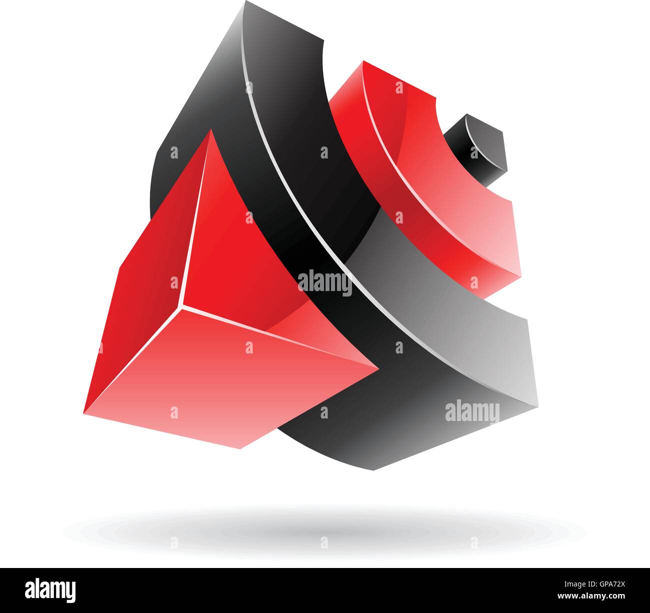 3d colorful cubic logo icon and design element Stock Vector Image & Art ...