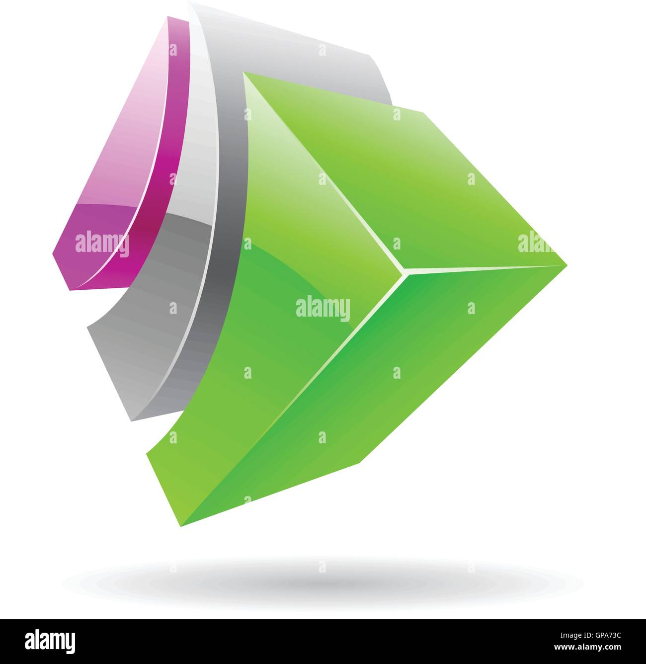 3d colorful cubic logo icon and design element Stock Vector Image & Art ...