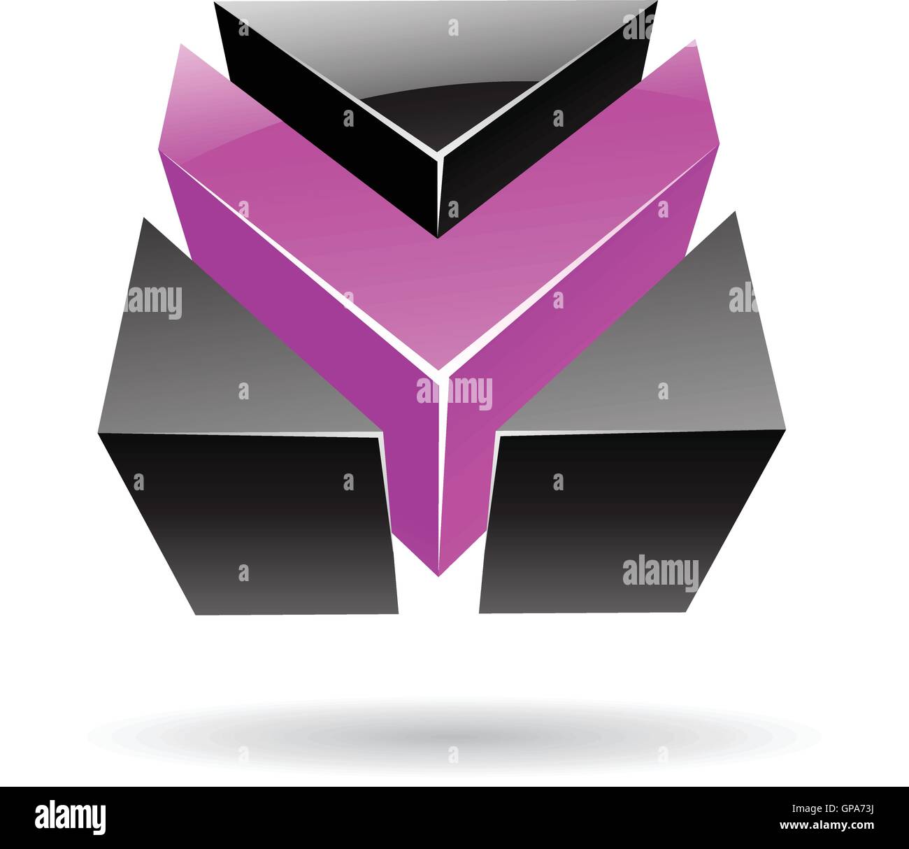 3d colorful cubic logo icon and design element Stock Vector Image & Art ...