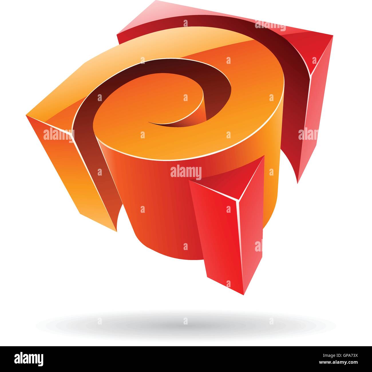 3d colorful cubic logo icon and design element Stock Vector Image & Art ...