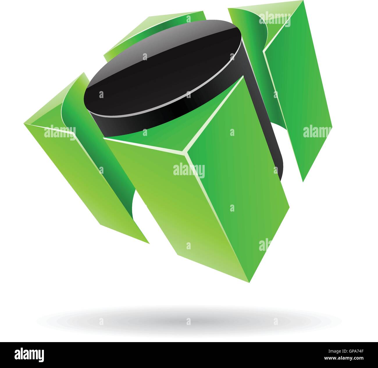 3d colorful cubic logo icon and design element Stock Vector Image & Art ...