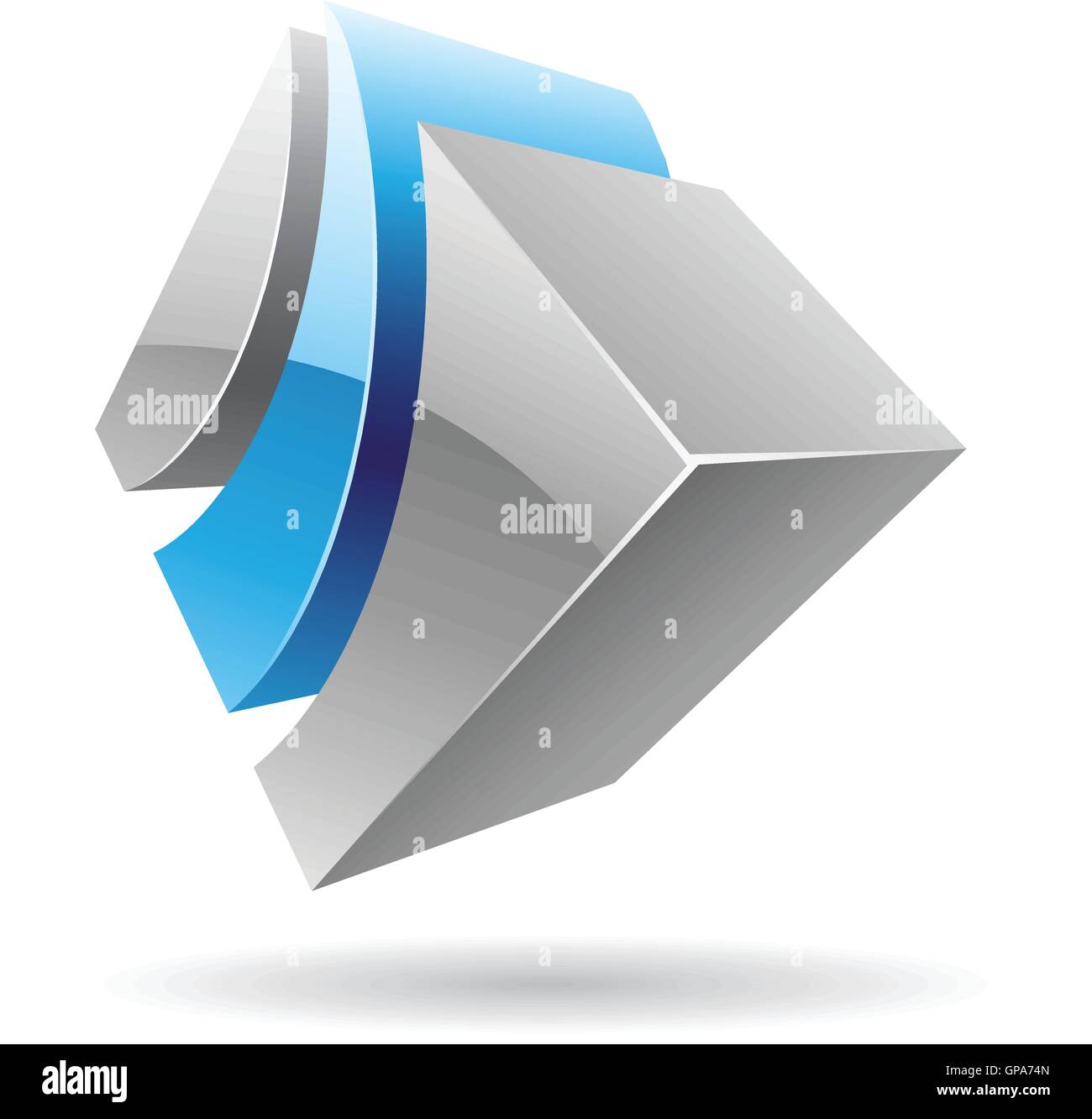 3d colorful cubic logo icon and design element Stock Vector Image & Art ...