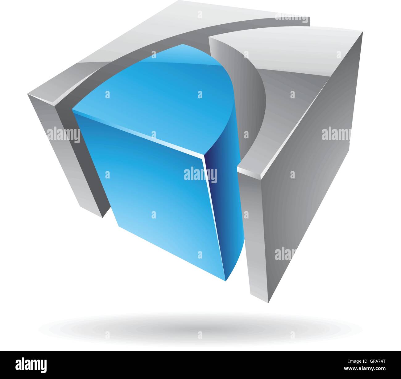 3d colorful cubic logo icon and design element Stock Vector Image & Art ...