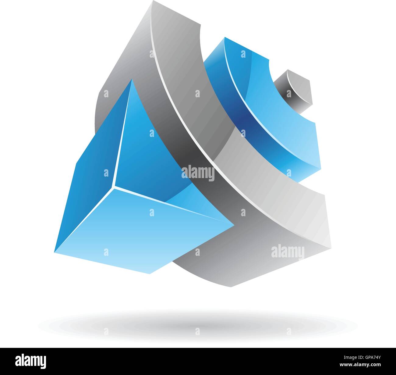 3d colorful cubic logo icon and design element Stock Vector Image & Art ...