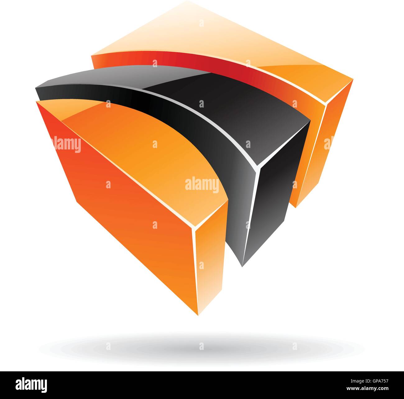 3d colorful cubic logo icon and design element Stock Vector Image & Art ...