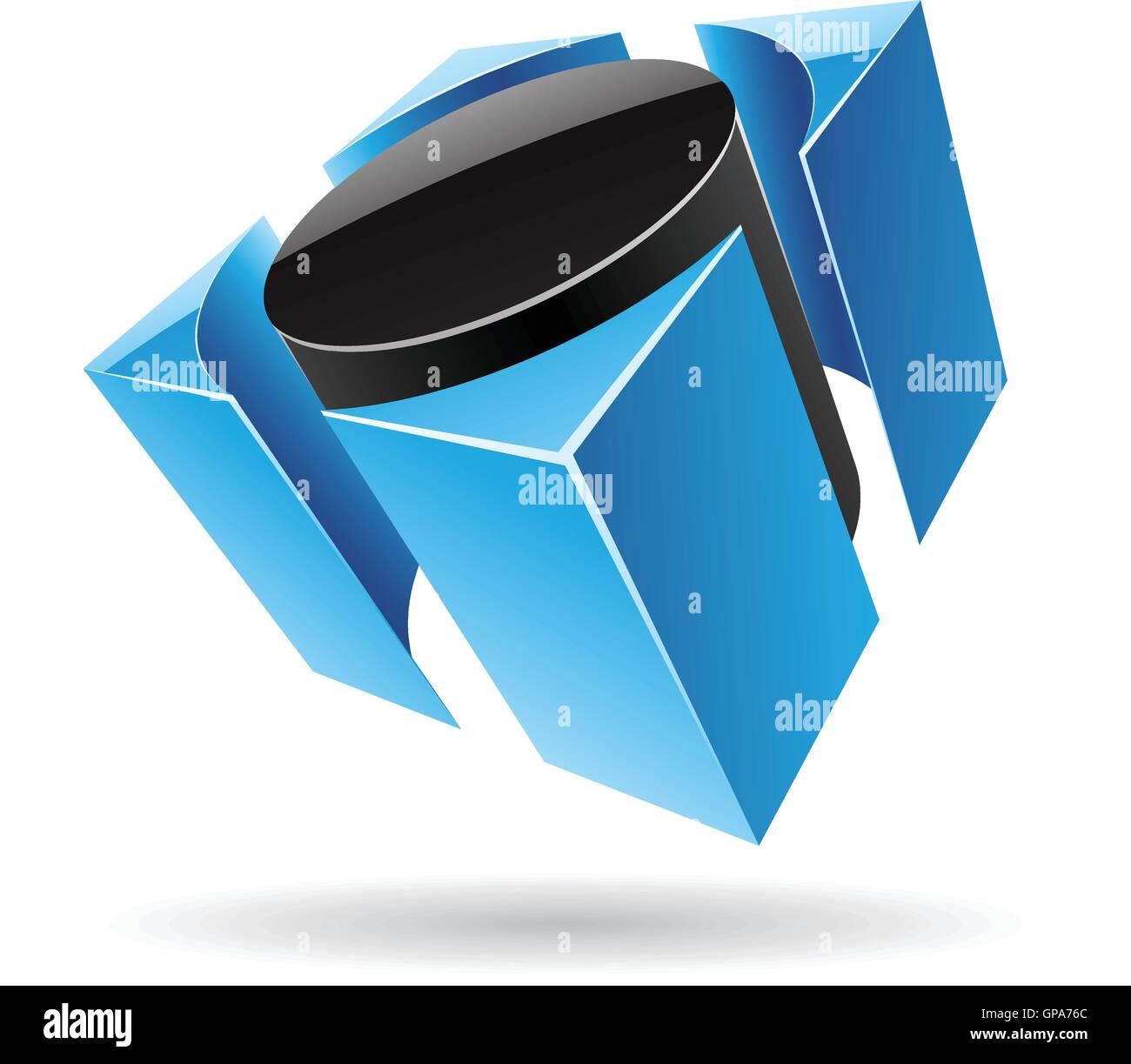 3d colorful cubic logo icon and design element Stock Vector Image & Art ...