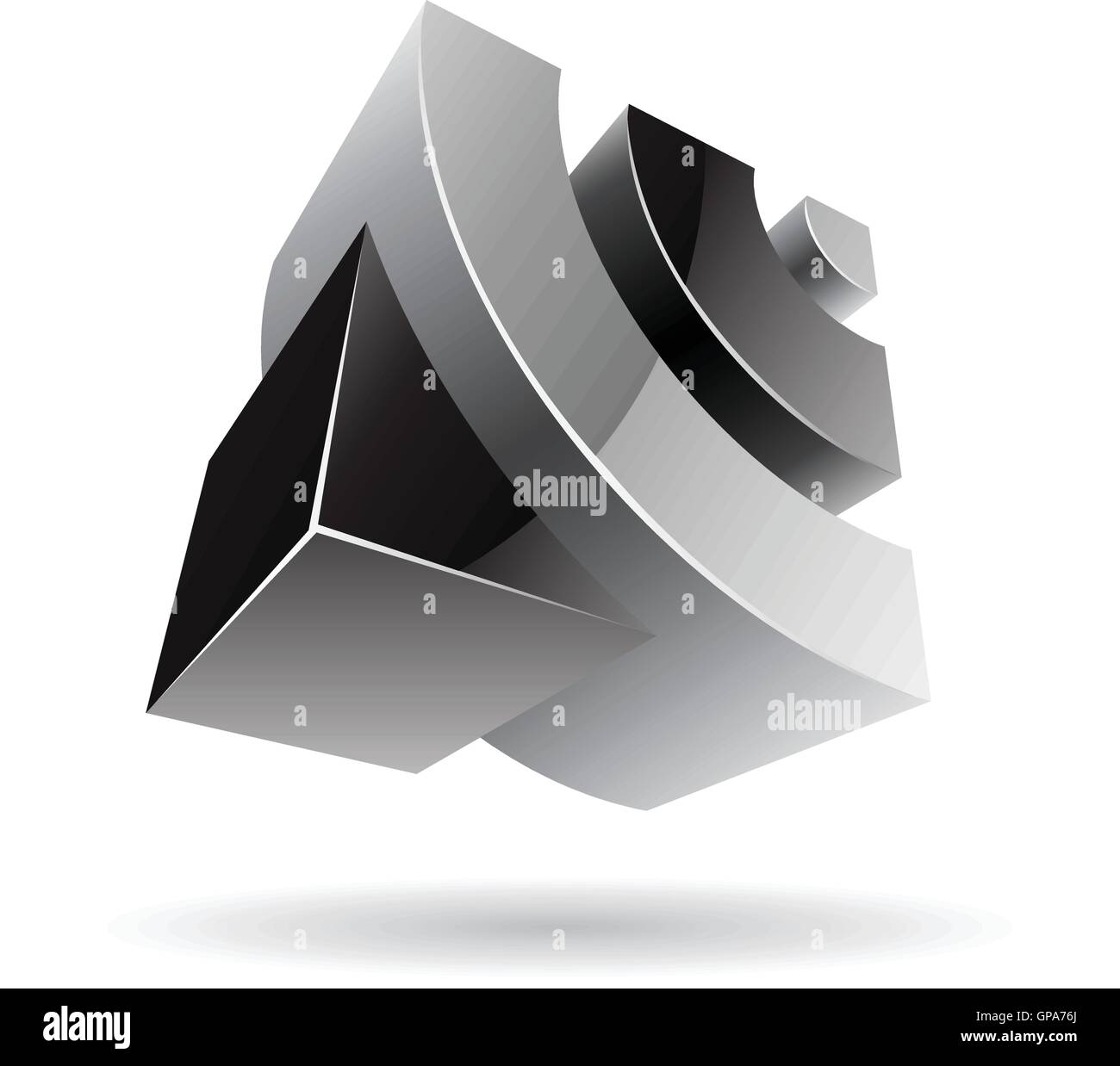 3d colorful cubic logo icon and design element Stock Vector Image & Art ...