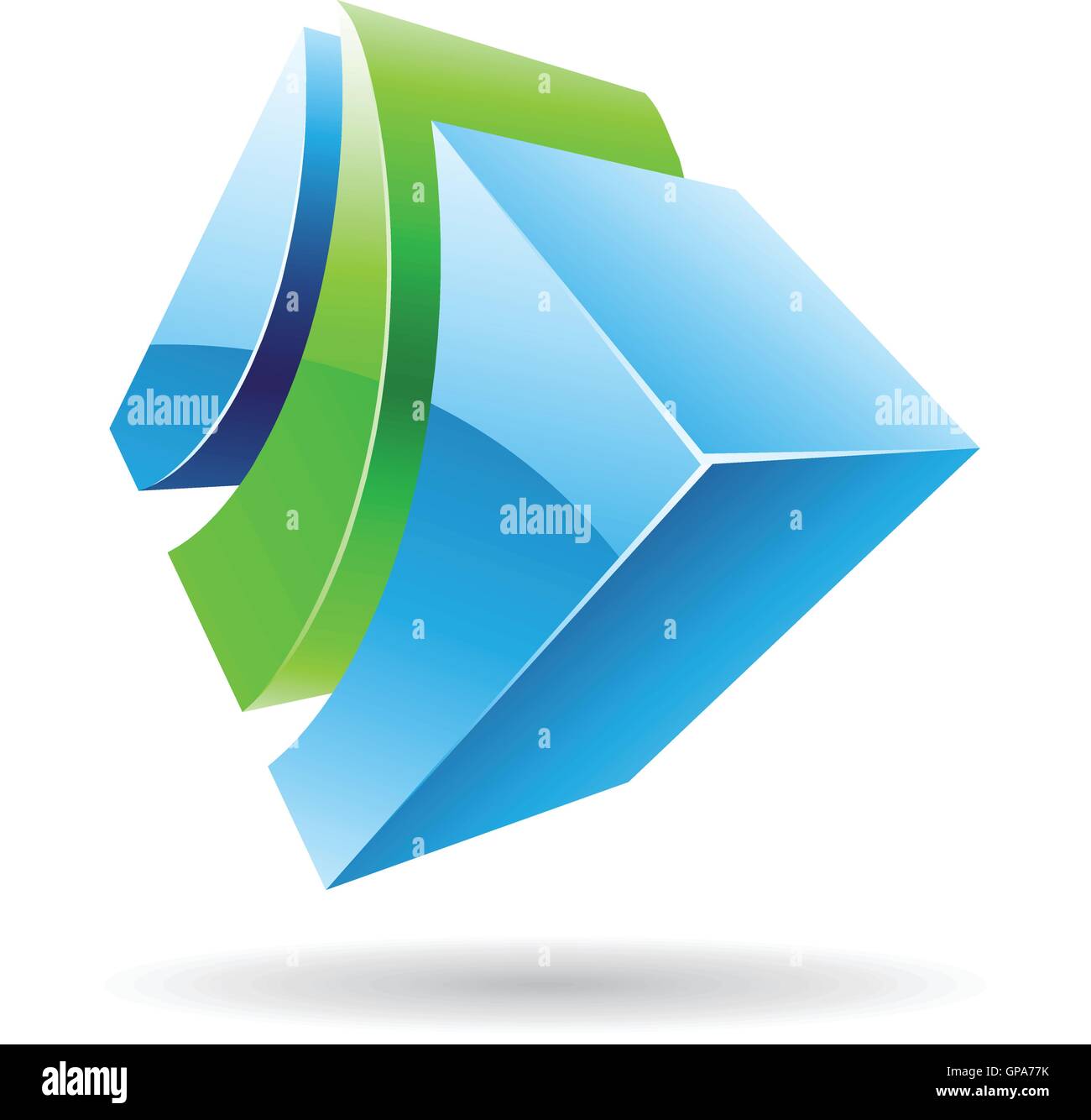 3d colorful cubic logo icon and design element Stock Vector Image & Art ...