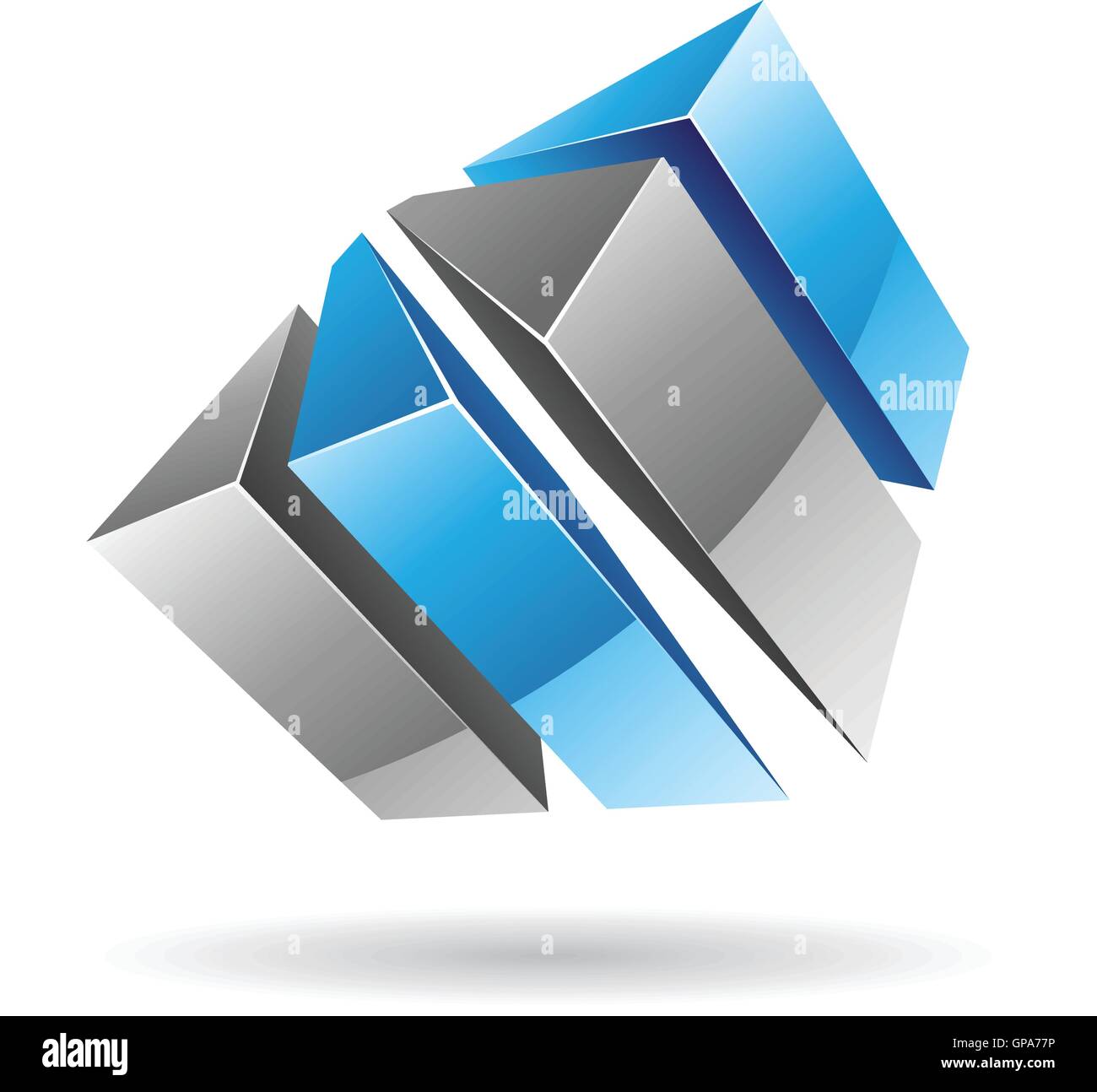 3d colorful cubic logo icon and design element Stock Vector Image & Art ...