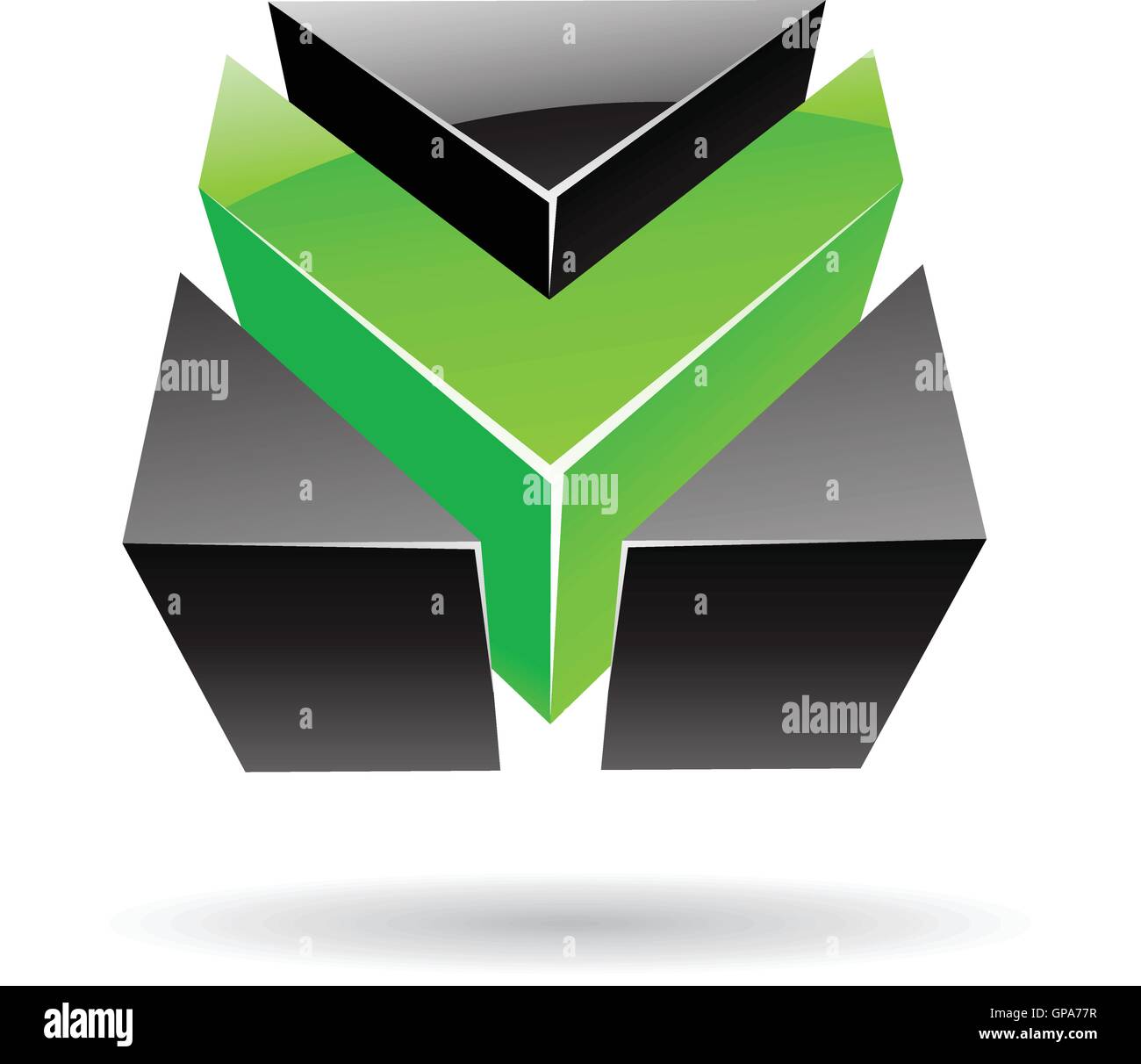 3d colorful cubic logo icon and design element Stock Vector Image & Art ...