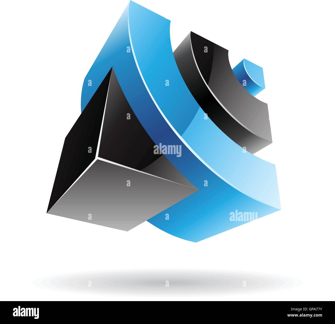 3d colorful cubic logo icon and design element Stock Vector Image & Art ...