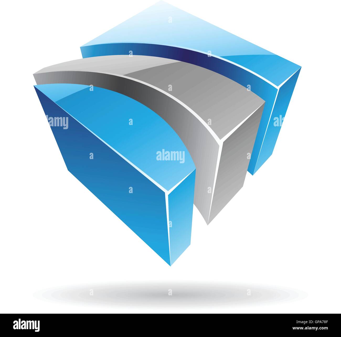 3d colorful cubic logo icon and design element Stock Vector Image & Art ...