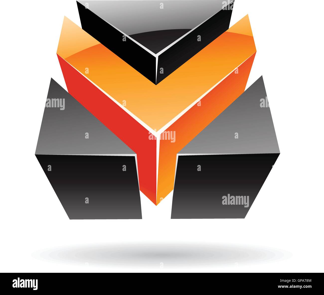 3d colorful cubic logo icon and design element Stock Vector Image & Art ...