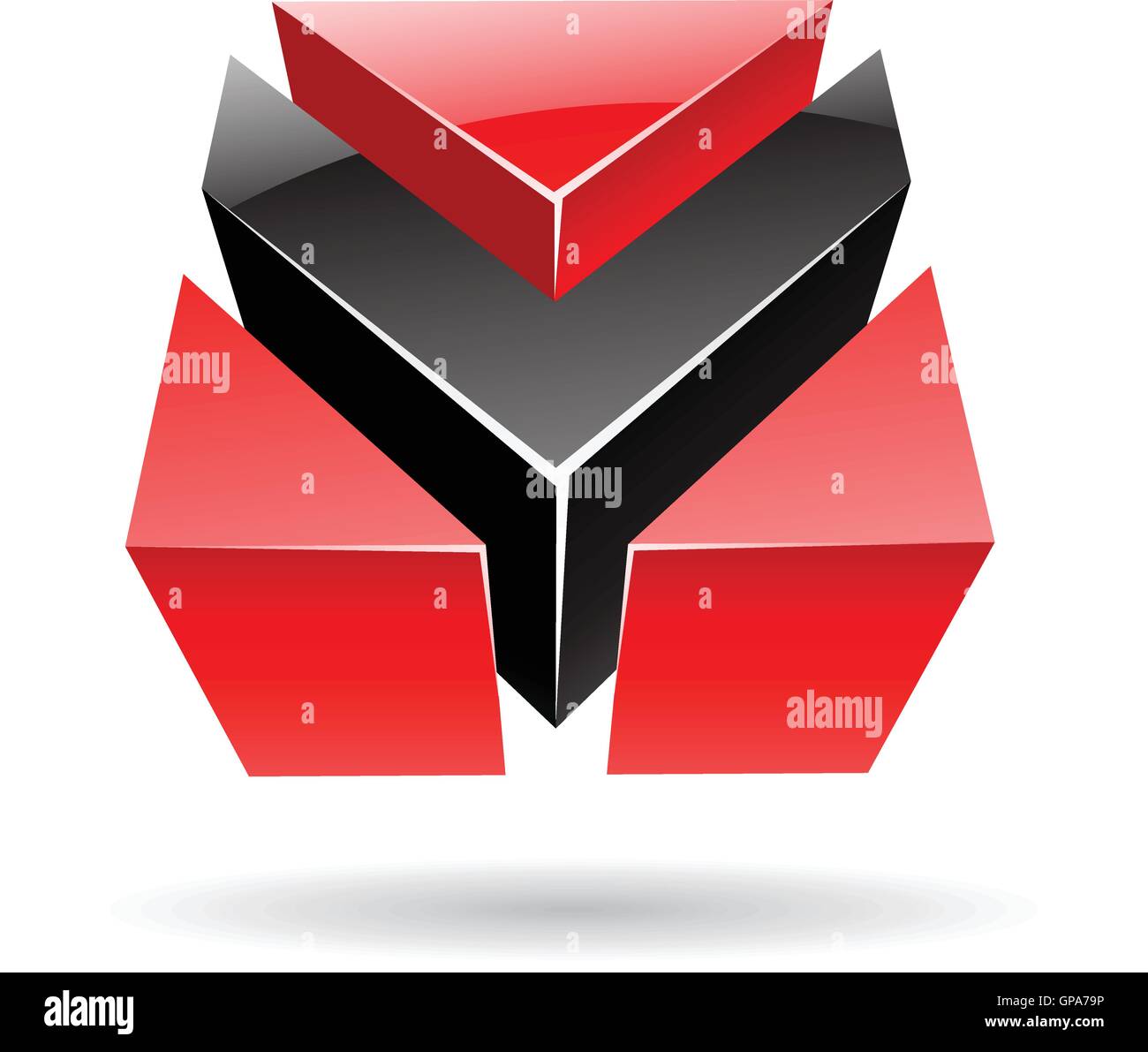 3d colorful cubic logo icon and design element Stock Vector Image & Art ...