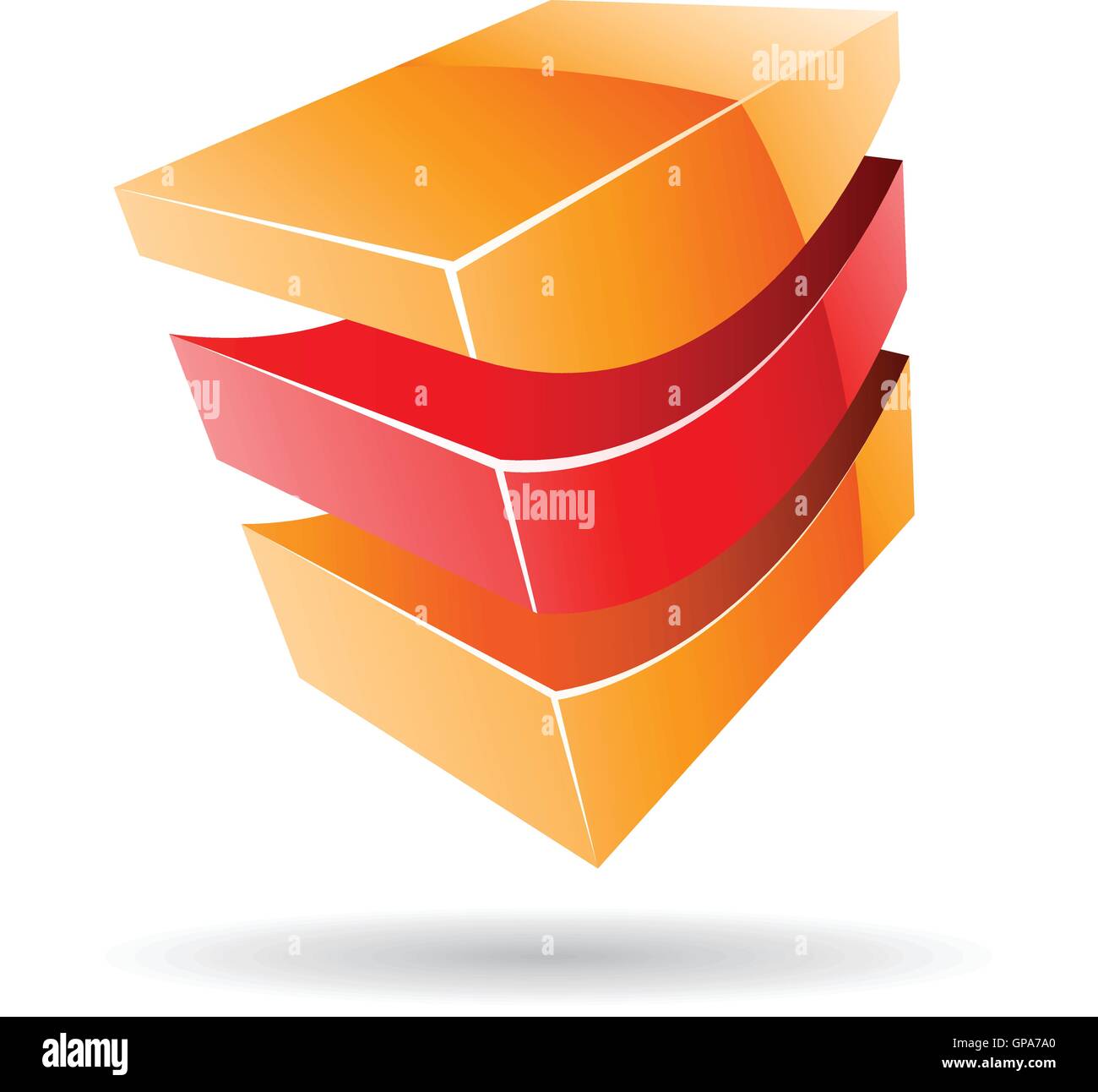 3d colorful cubic logo icon and design element Stock Vector Image & Art ...