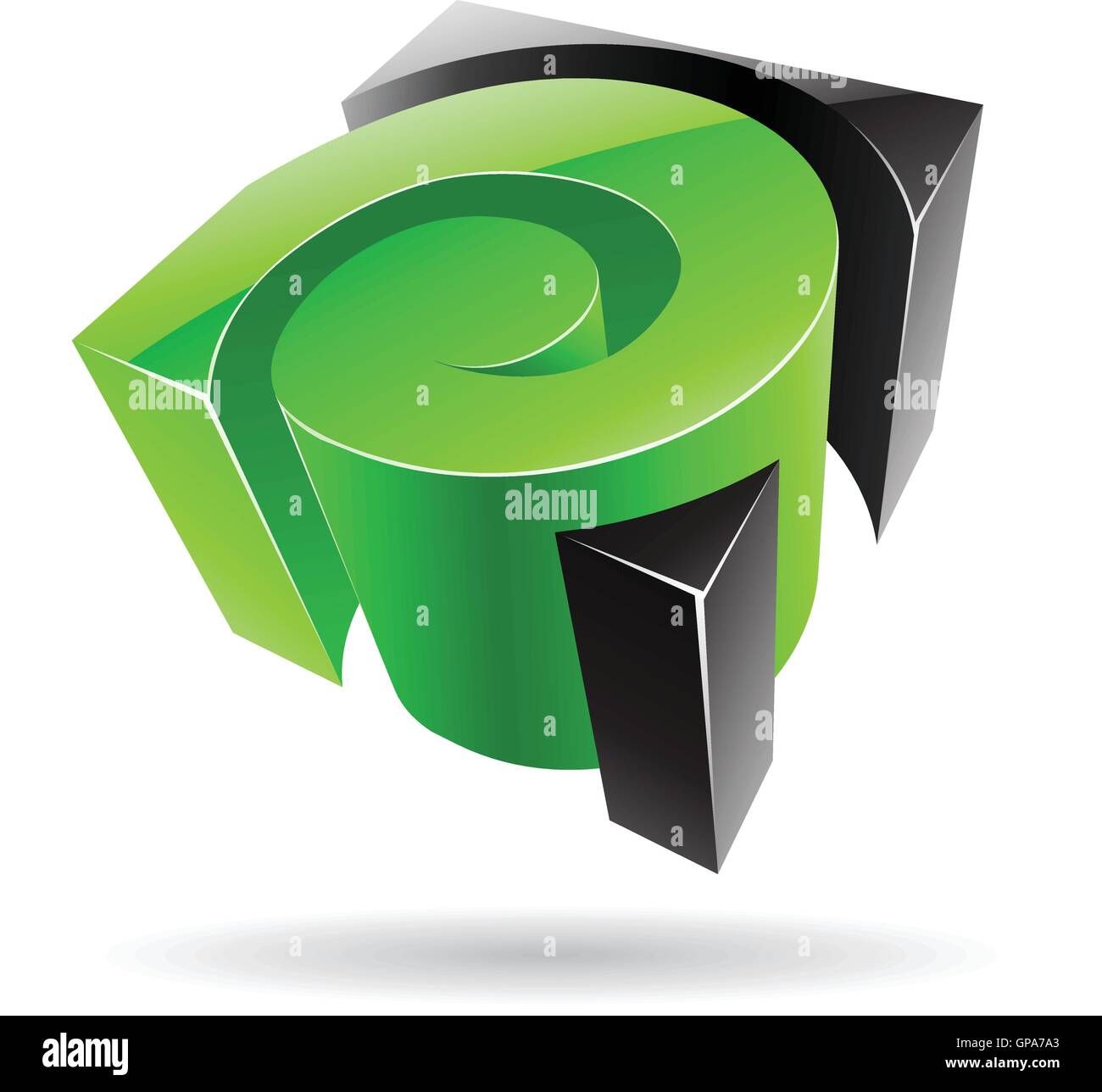 3d colorful cubic logo icon and design element Stock Vector Image & Art ...