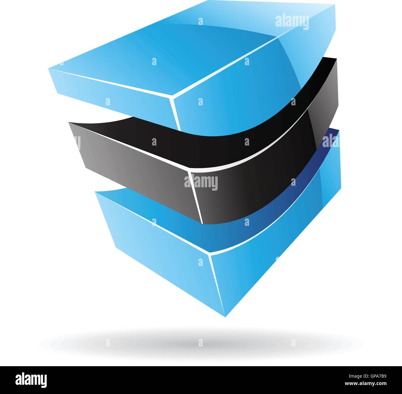 3d colorful cubic logo icon and design element Stock Vector Image & Art ...