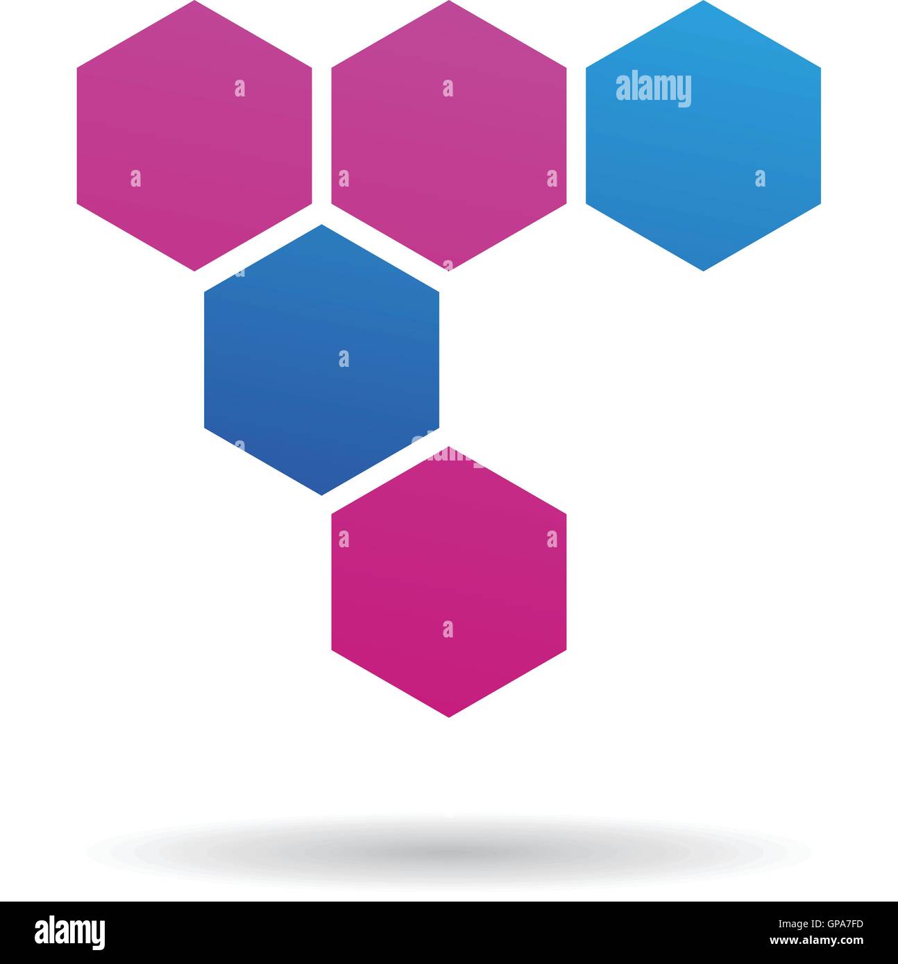 Abstract honeycomb logo icon and design element Stock Vector Image ...