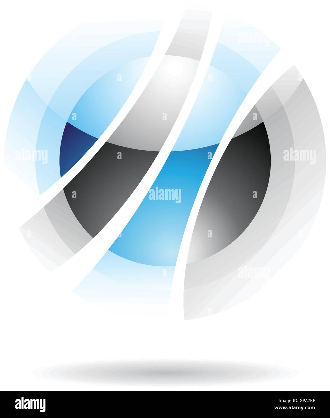 Transparent sphere logo icon and design element Stock Vector Image ...