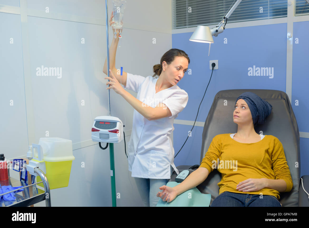 having chemotherapy session Stock Photo - Alamy
