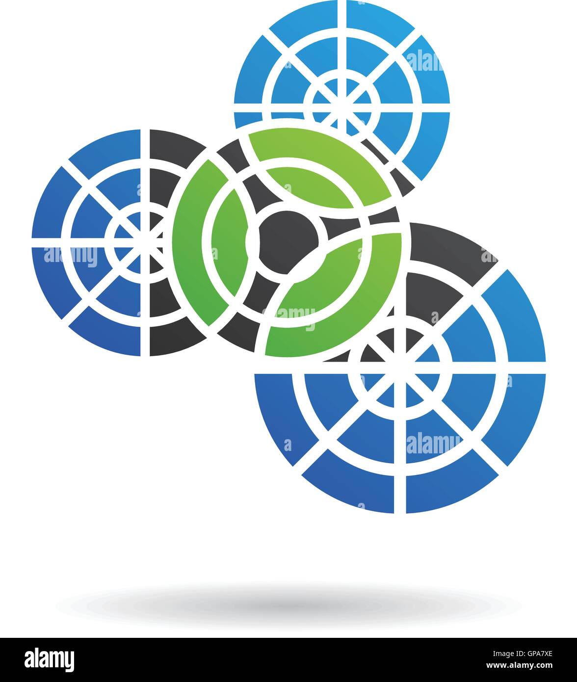 Abstract cog logo icon and design element Stock Vector Image & Art - Alamy