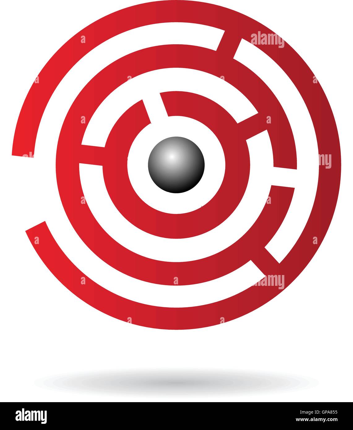 Abstract maze logo icon and design element Stock Vector Image & Art - Alamy