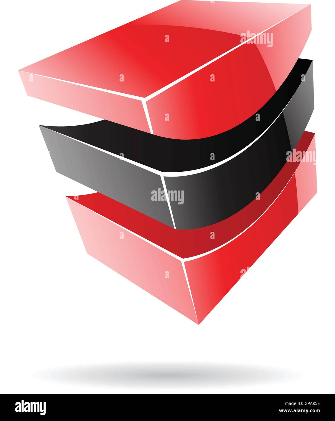 Abstract cubic logo icon and graphic design Stock Vector Image & Art ...