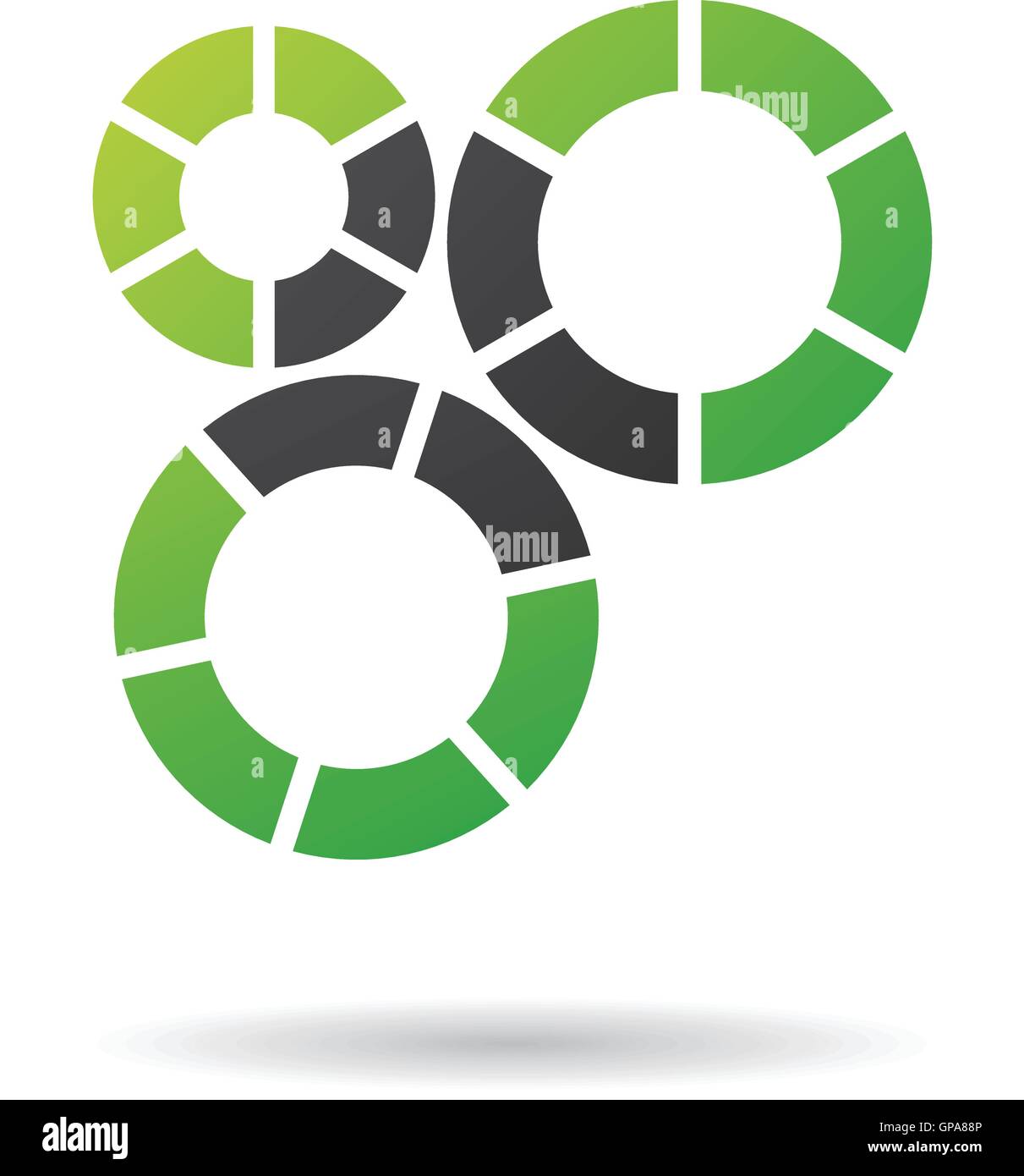 Abstract cog logo icon and design element Stock Vector Image & Art - Alamy