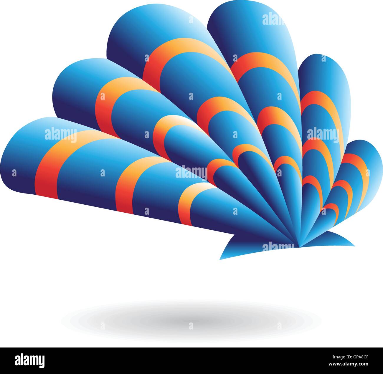 3D abstract logo icon in various colors Stock Vector Image & Art - Alamy