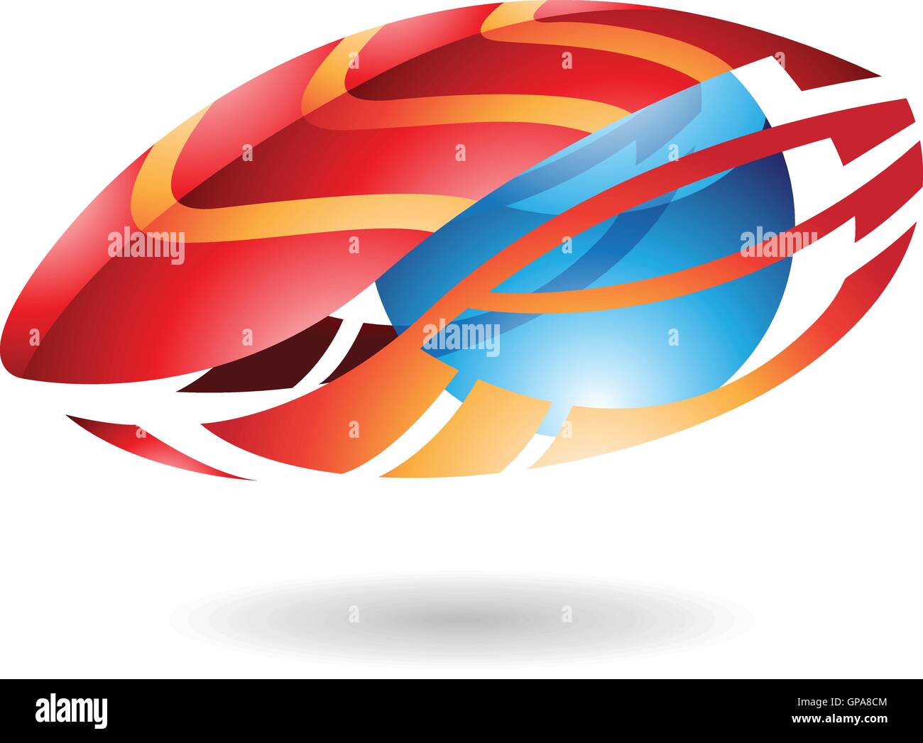 3D abstract logo icon in various colors Stock Vector Image & Art - Alamy