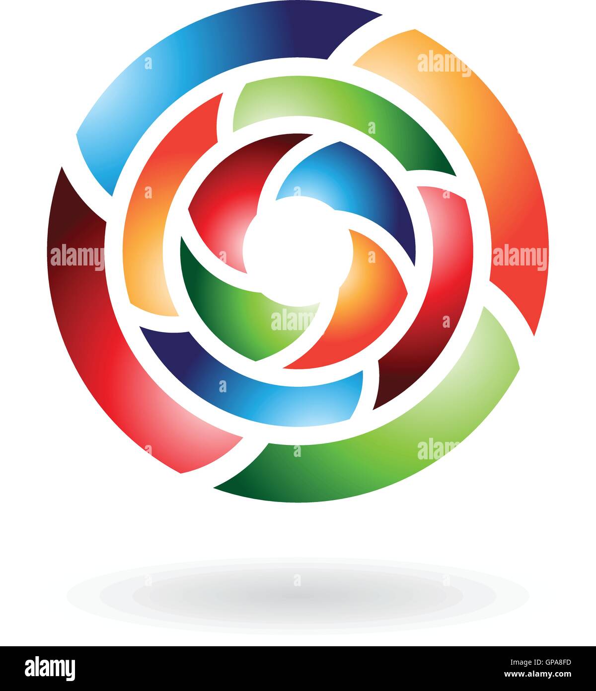 Abstract logo icon and line in various colors Stock Vector Image & Art ...