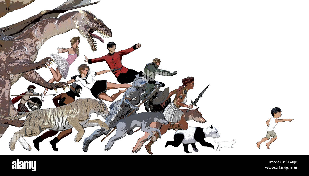 Fairy tale drawing hi-res stock photography and images - Alamy