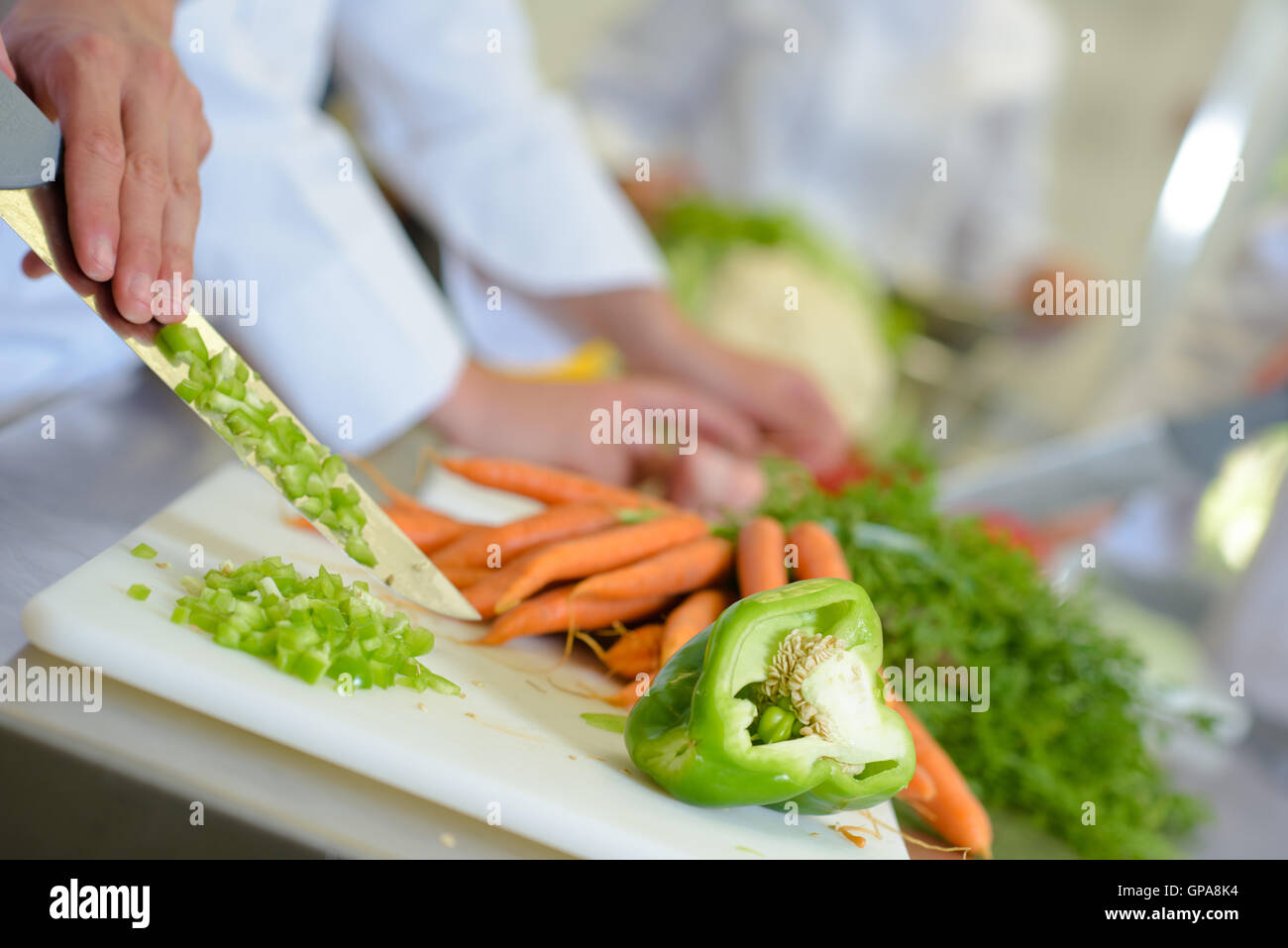 slicing an ingredient Stock Photo - Alamy
