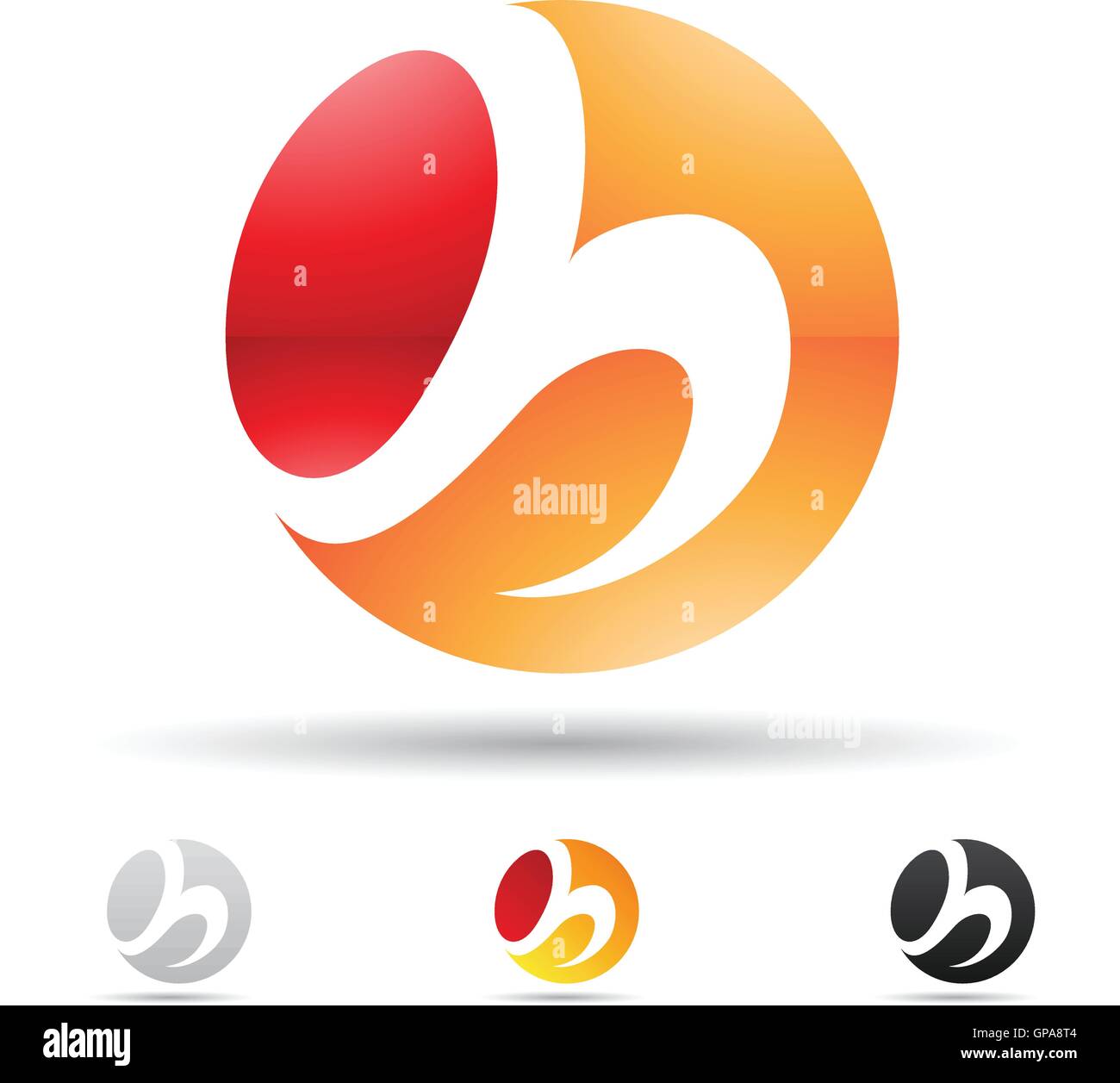 Vector illustration of abstract icons based on the letter H Stock ...