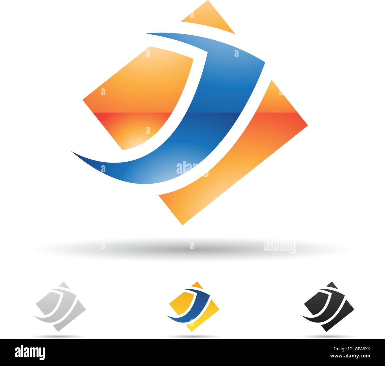 Vector illustration of abstract icons based on the letter J Stock Vector Image & Art - Alamy