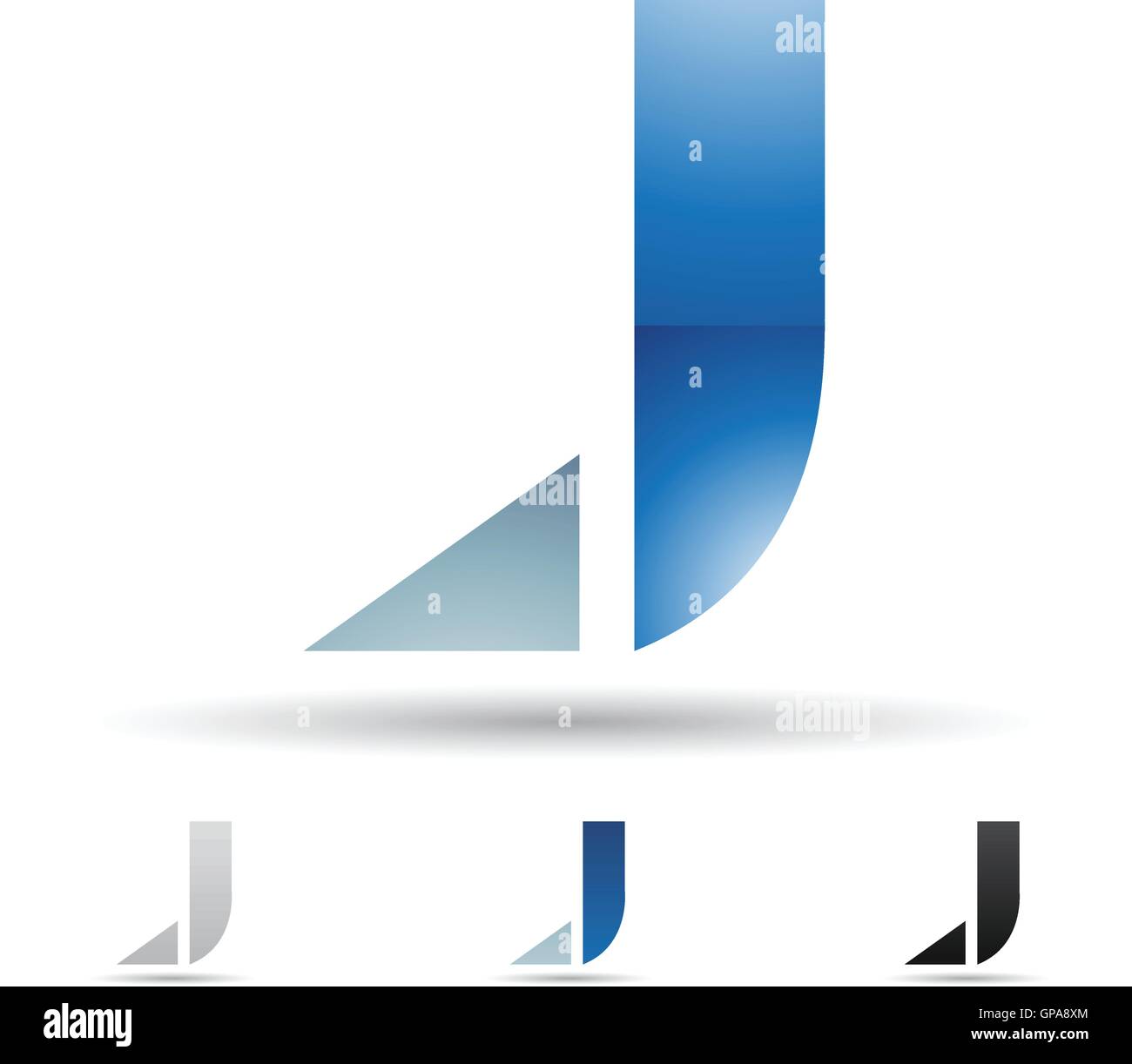 Vector illustration of abstract icons based on the letter J Stock Vector Image & Art - Alamy