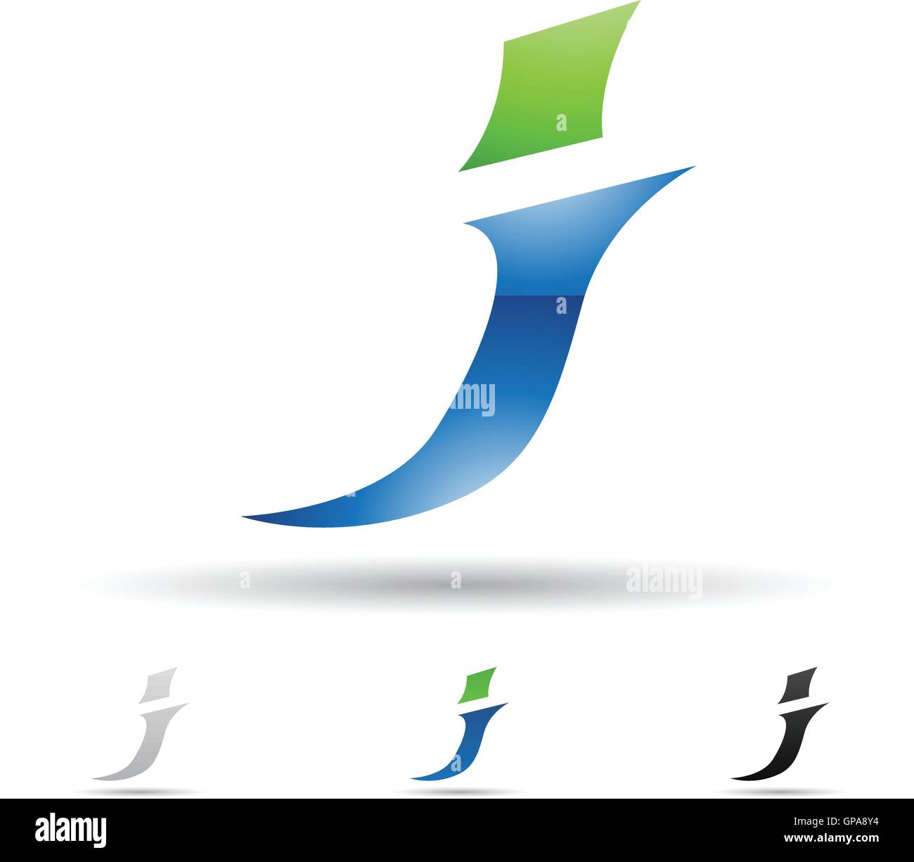 Vector illustration of abstract icons based on the letter J Stock Vector Image & Art - Alamy