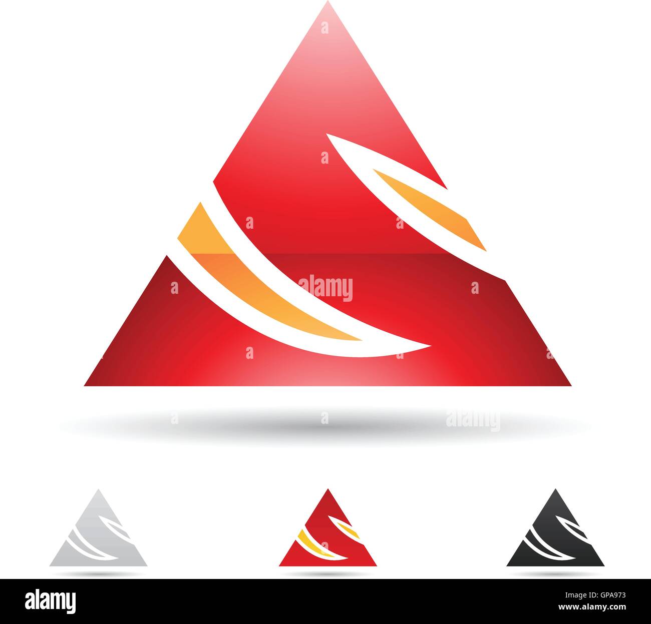 Vector illustration of abstract icons based on the letter S Stock ...