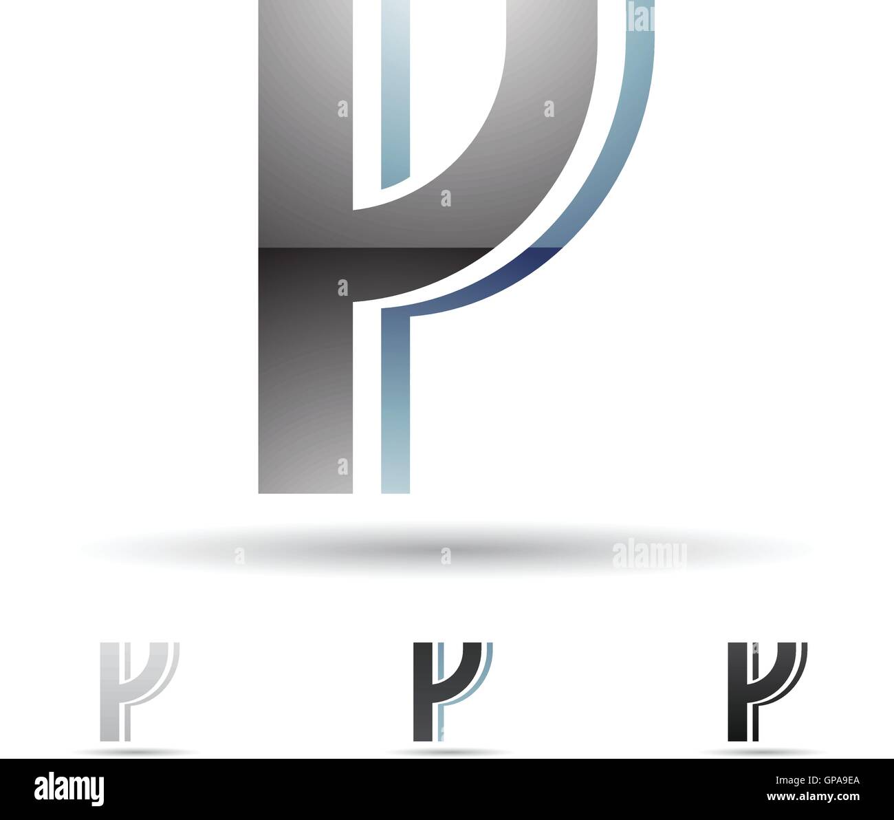 Vector illustration of abstract icons based on the letter Y Stock ...