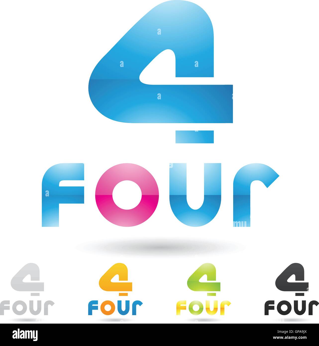 Numeral no Stock Vector Images - Alamy