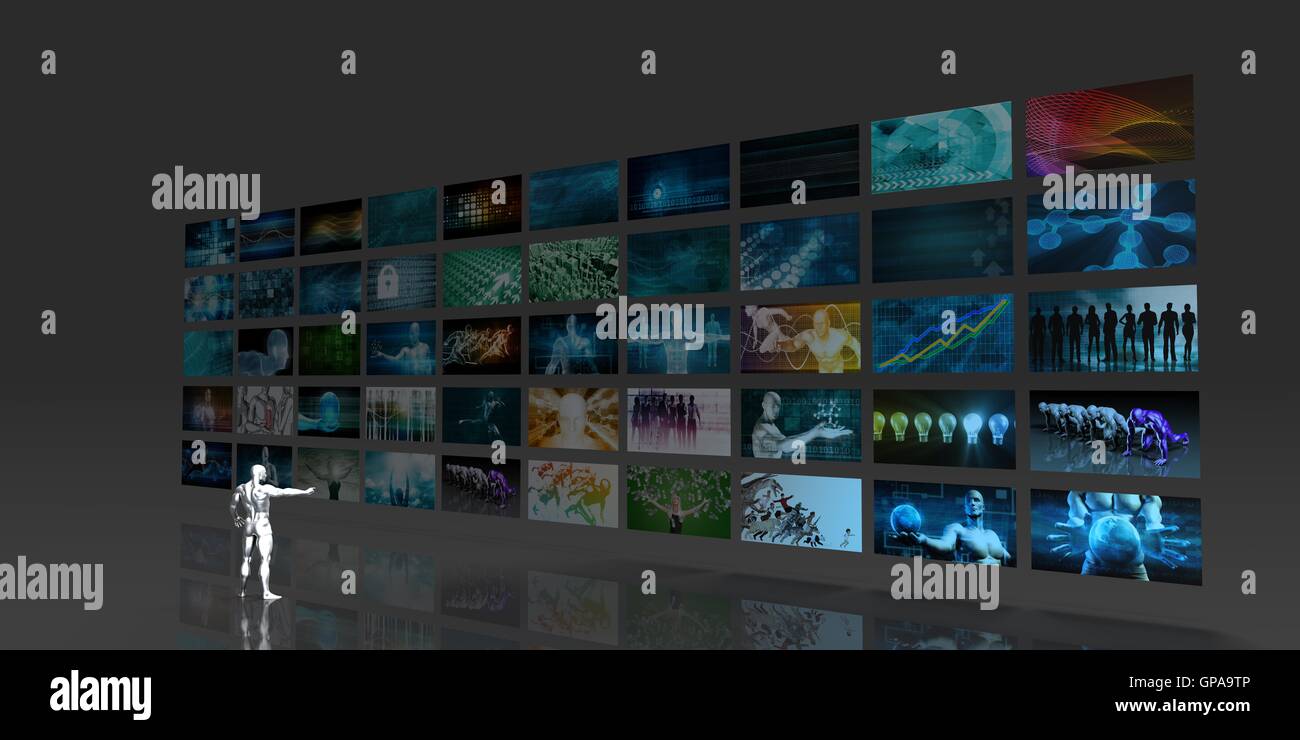 Multimedia video wall television broadcast hi-res stock photography and ...