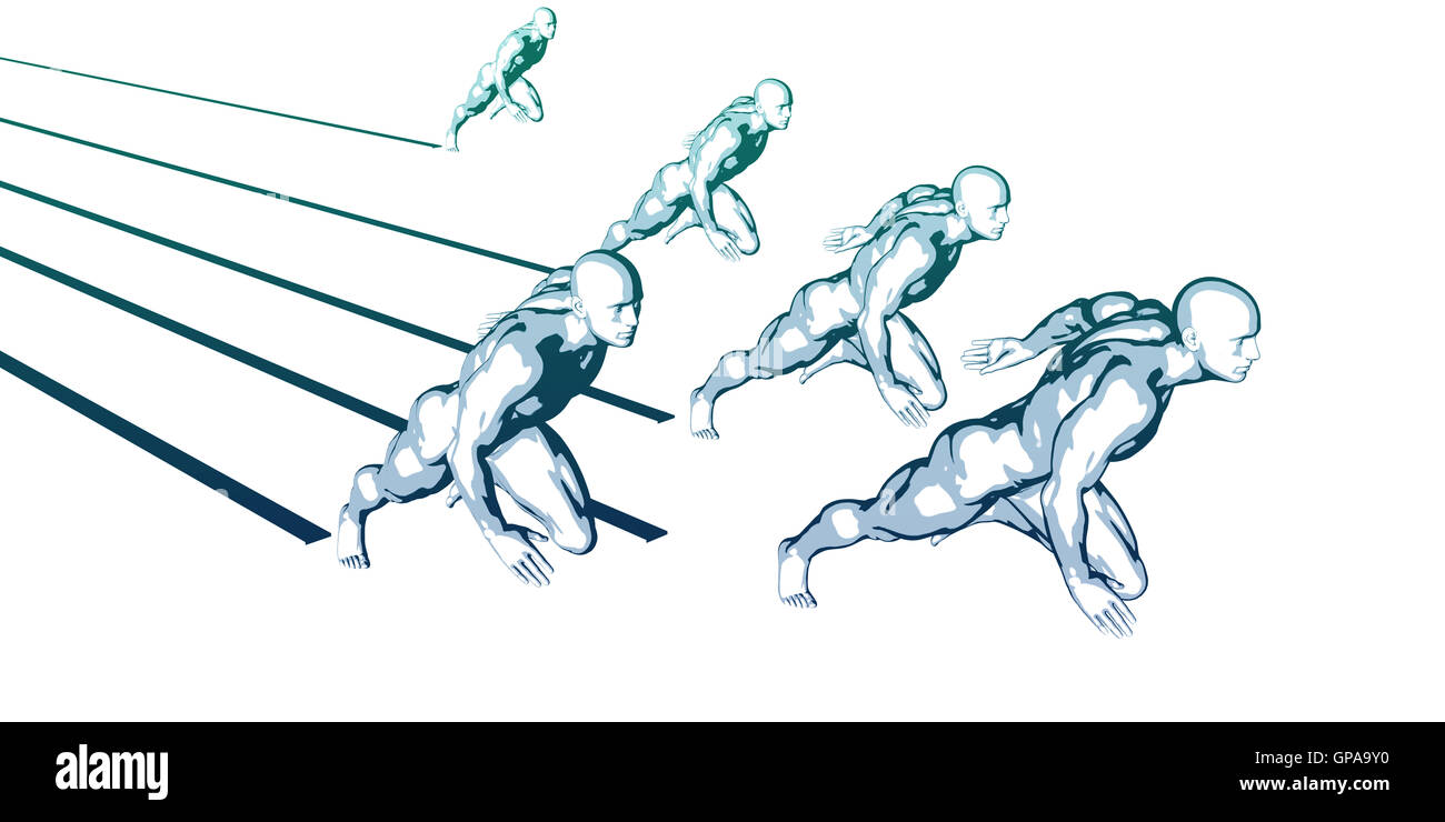 Streamlined Process Management as a Business Concept Art Stock Photo ...