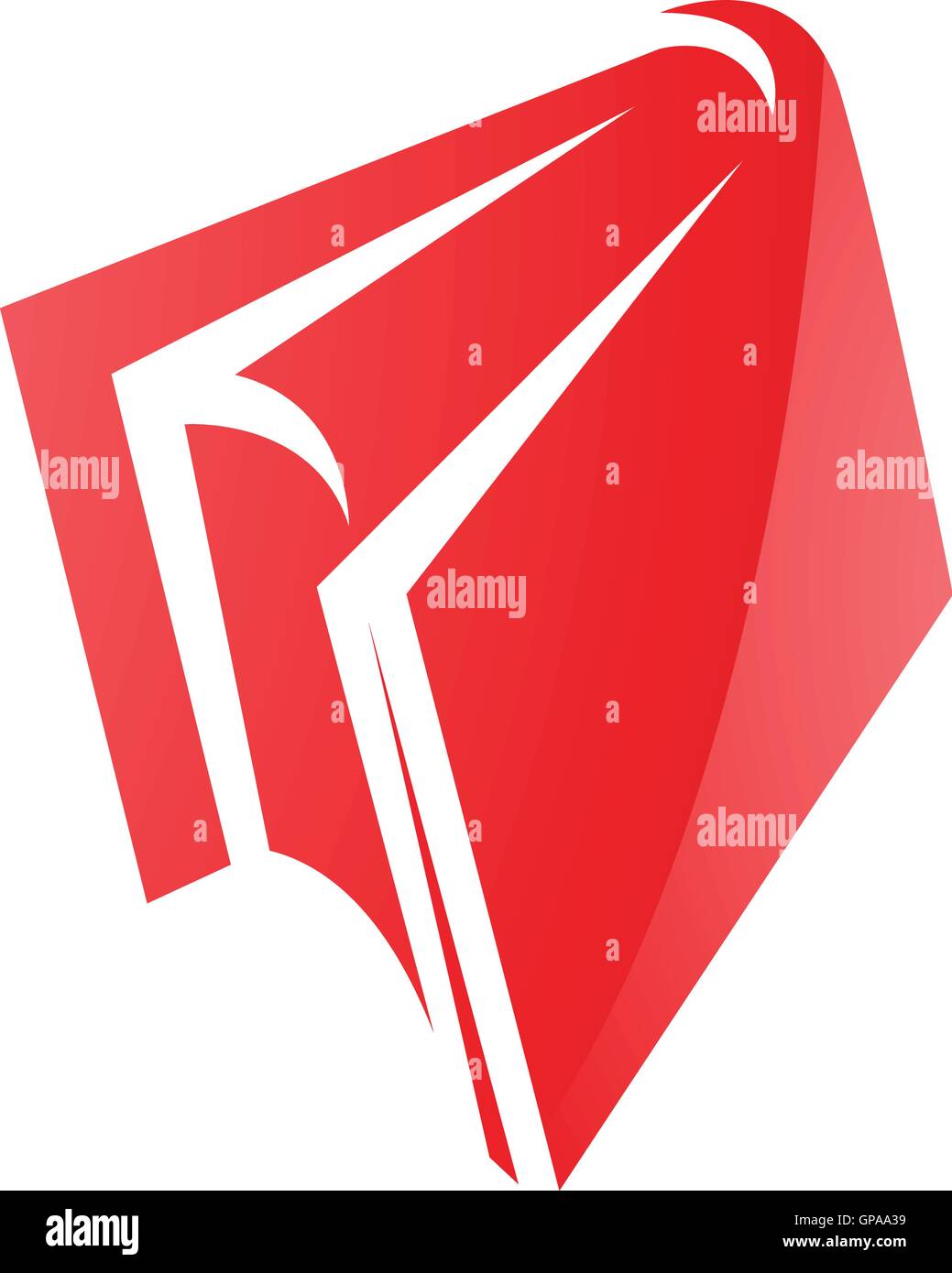Illustration of Red Glossy Book Icon isolated on a white background ...