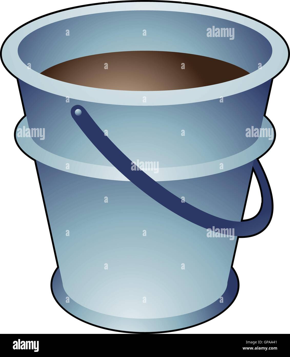 Illustration of DIY item, Cartoon Bucket isolated on a white background ...