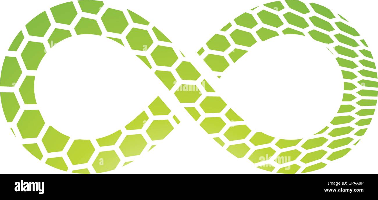 Illustration of Infinity Symbol Design isolated on a white background ...