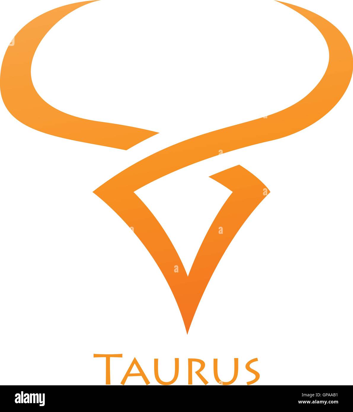 Illustration of Simplistic Lines Taurus Zodiac Star Sign isolated on a ...